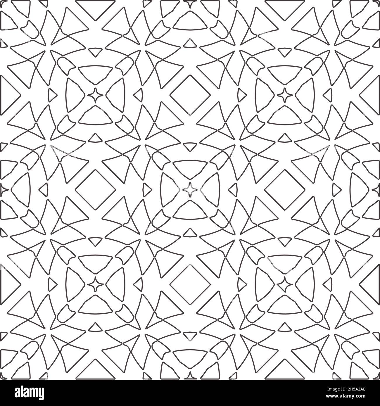 Repeating geometric tiles from striped elements.Modern geometric ...