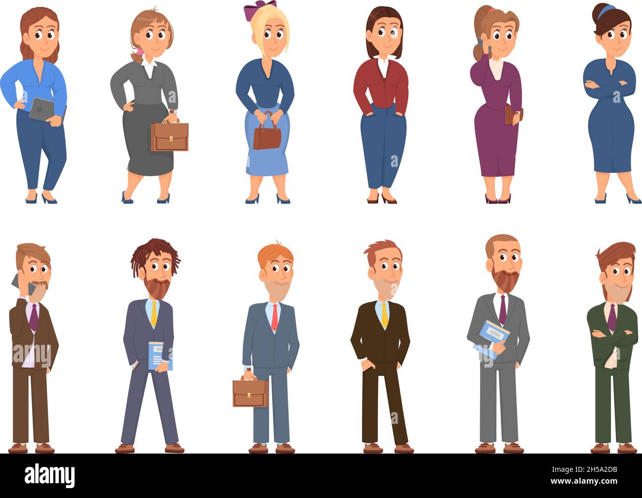 Office business people set. Corporate professionals, managers and ...