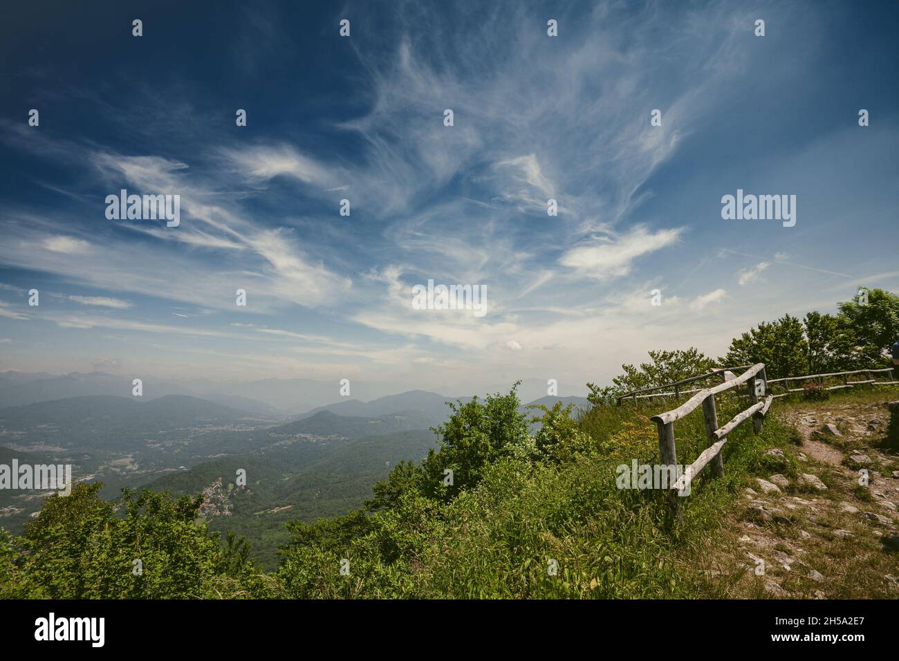 Panoramic view of the Alps in Italy Stock Photo - Alamy