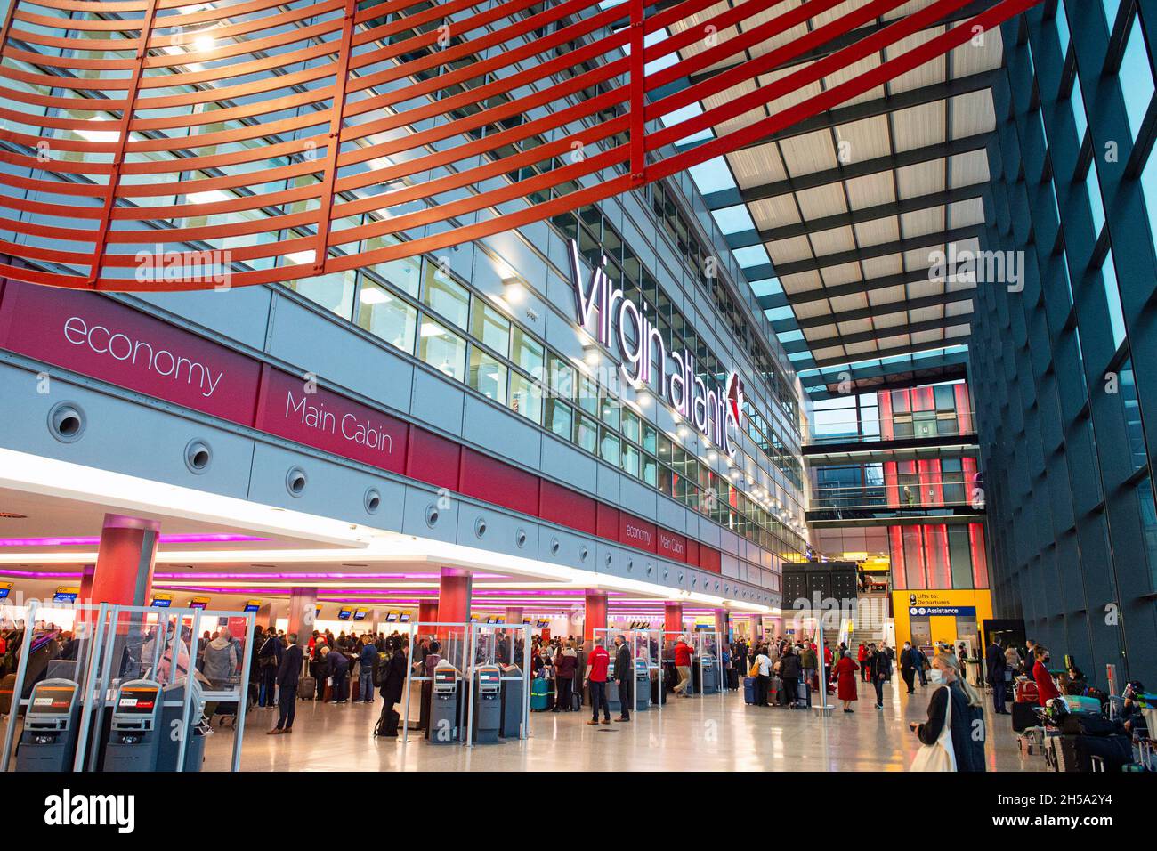 EDITORIAL USE ONLY General view inside Heathrow Airport's T3 ahead of ...