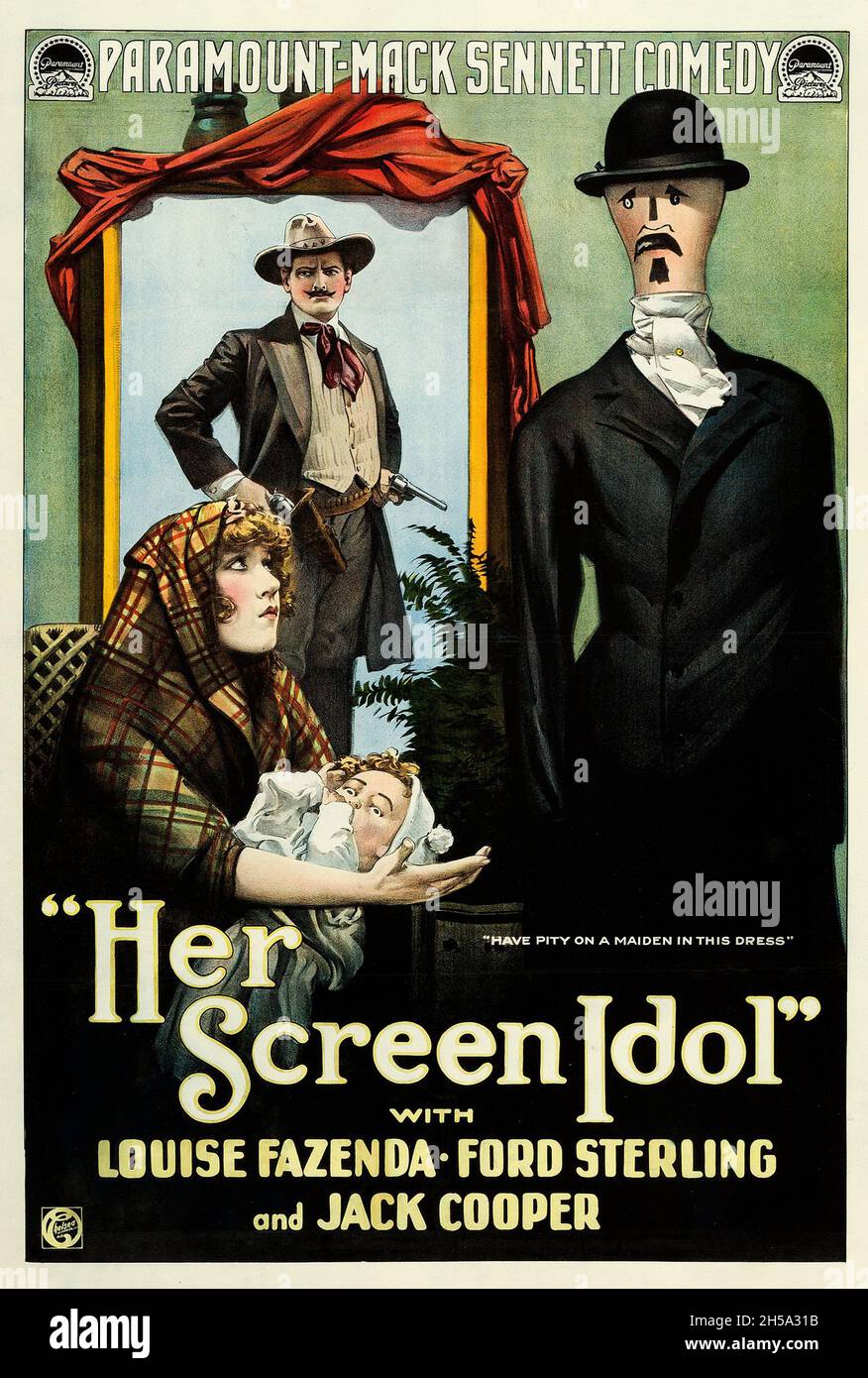 Vintage movie poster: Her Screen Idol (Paramount, 1918) feat Louise ...