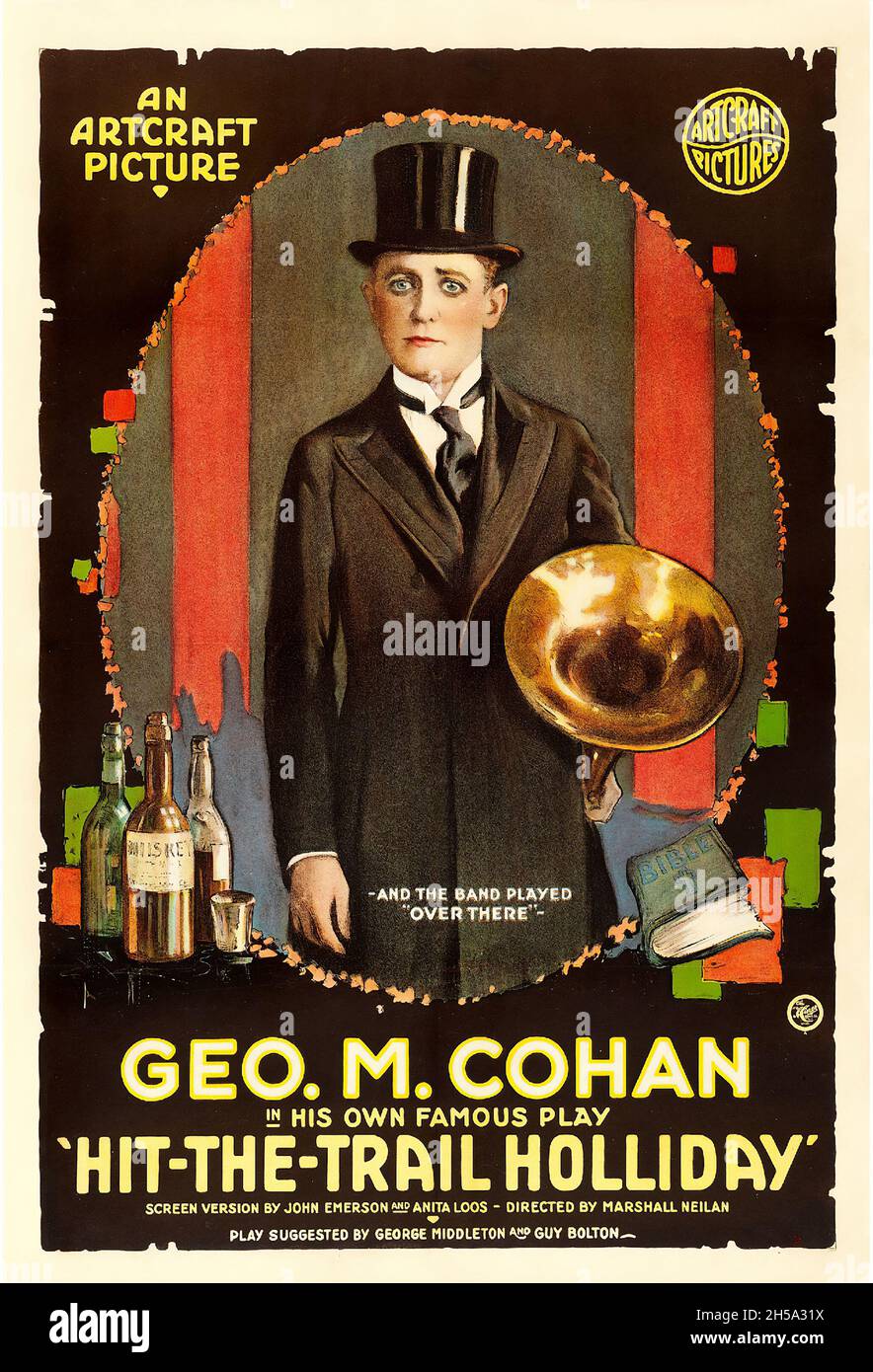 Vintage movie poster for the 1918 American film Hit-The-Trail Holliday ...