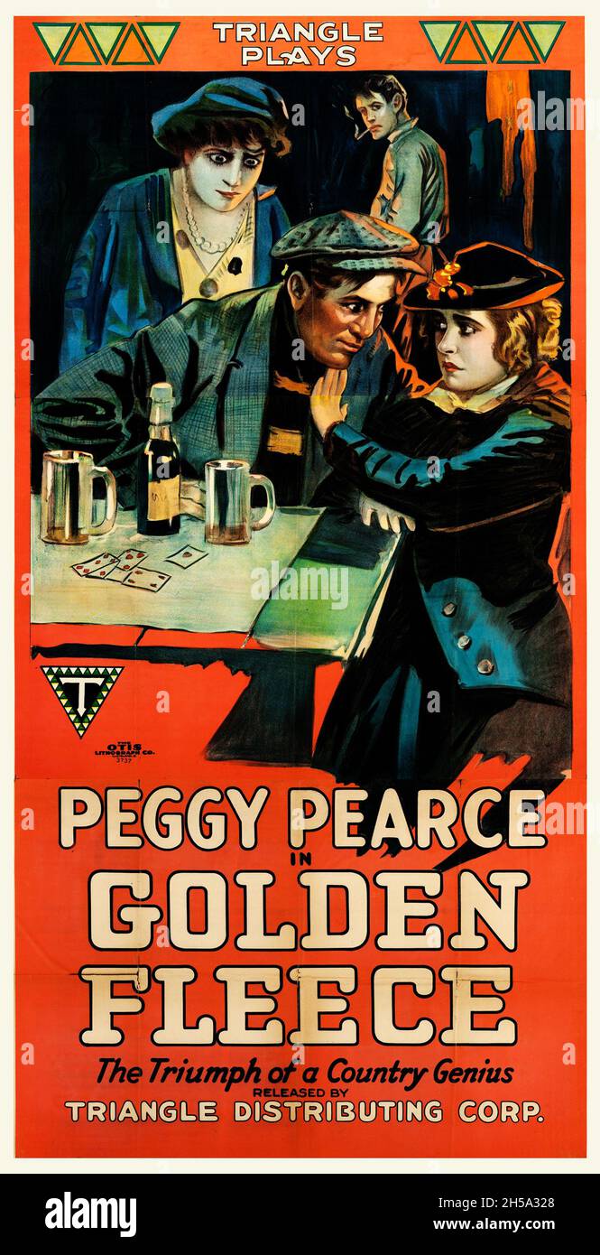Vintage movie poster: Peggy Pearce - Golden Fleece (Triangle, 1918 ...
