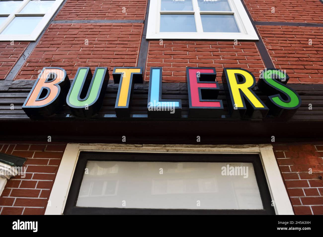 Butlers logo hi-res stock photography and images - Alamy