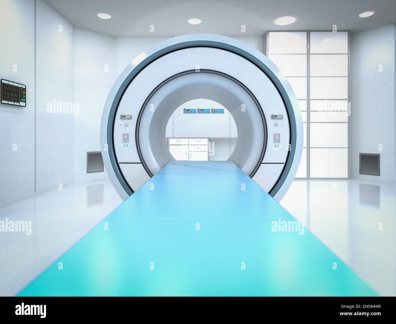 3d rendering mri scan machine or magnetic resonance imaging scan device ...