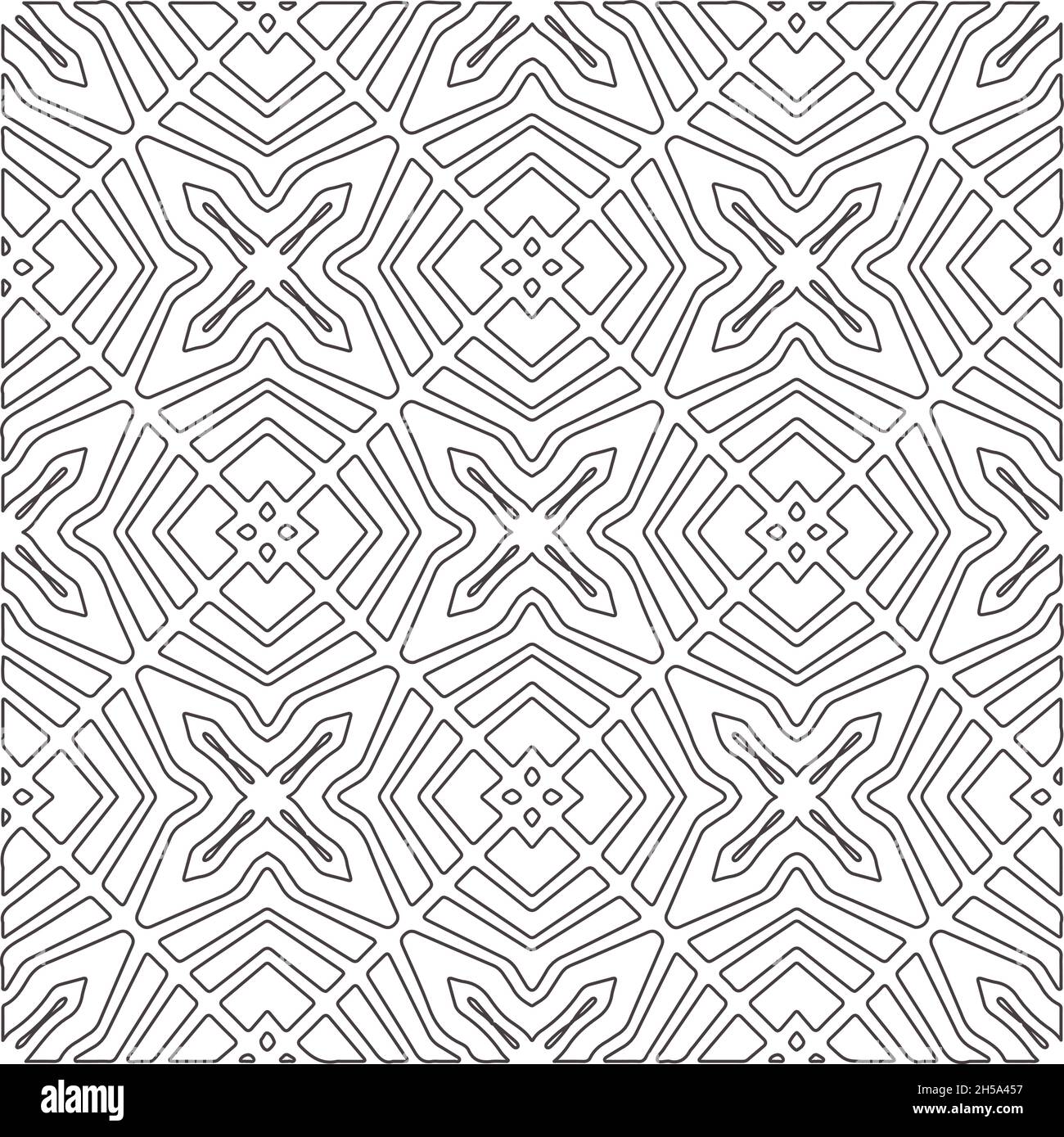 Repeating geometric tiles from striped elements.Modern geometric ...