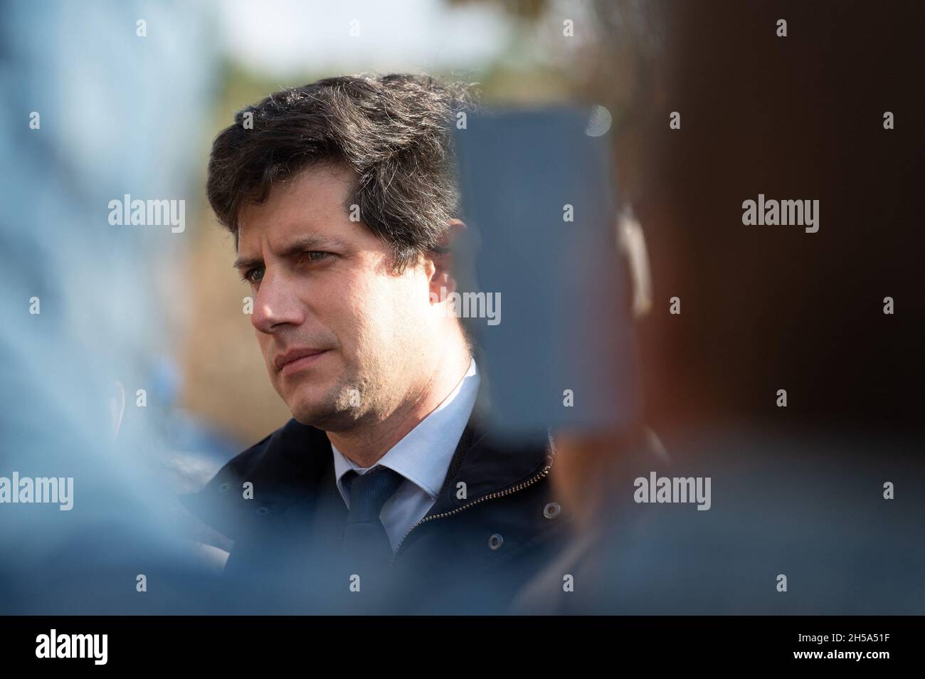 French Agriculture Minister Julien Denormandie during ministerial visit ...