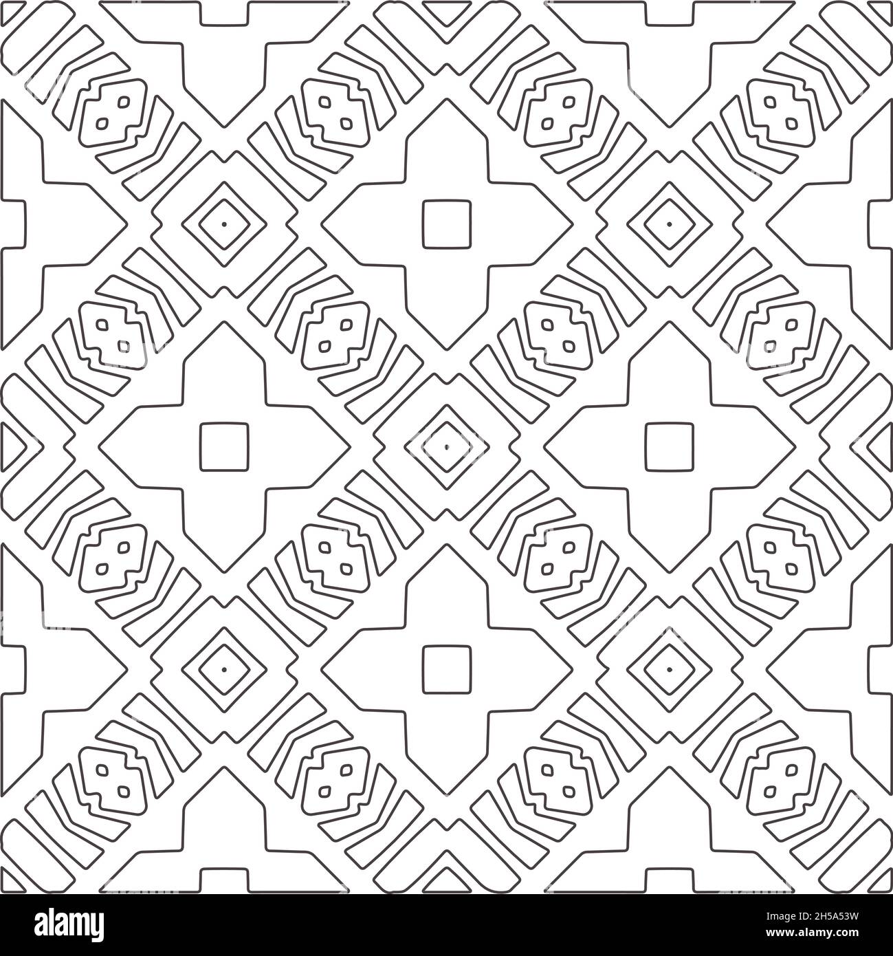 Repeating geometric tiles from striped elements.Modern geometric ...