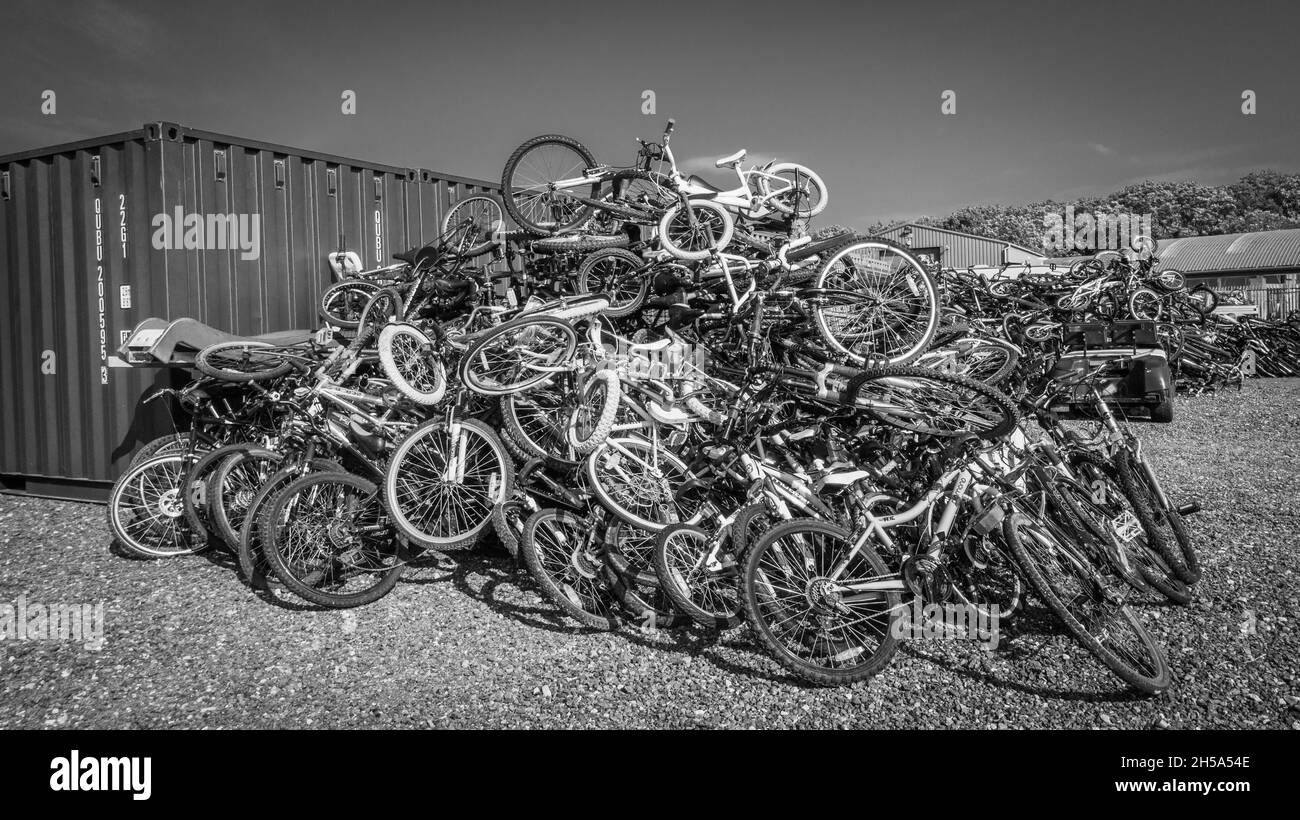 Recycling Push bikes to send to Africa on a small industrial scale ...