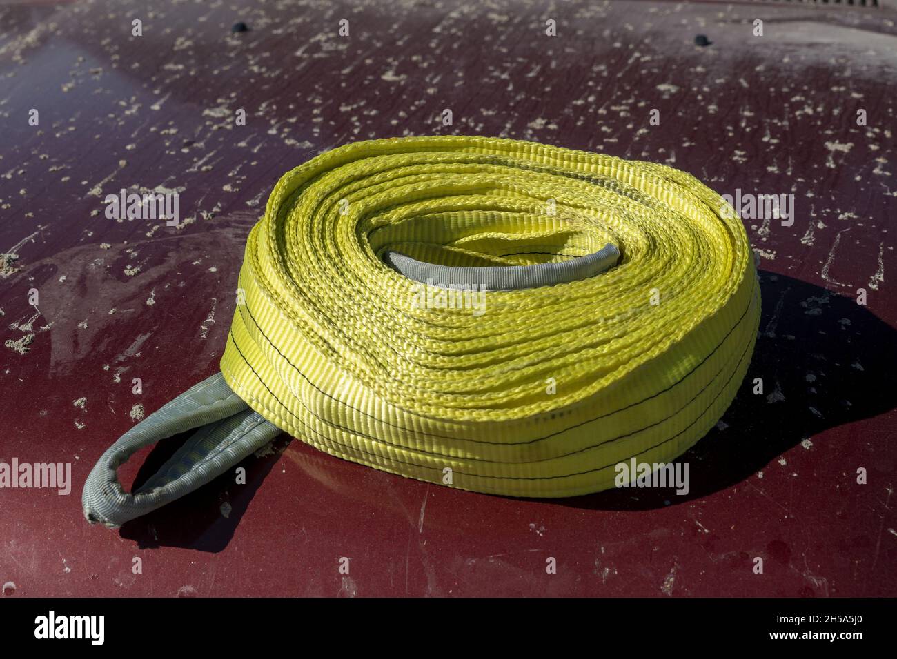 Car towing rope hi-res stock photography and images - Alamy