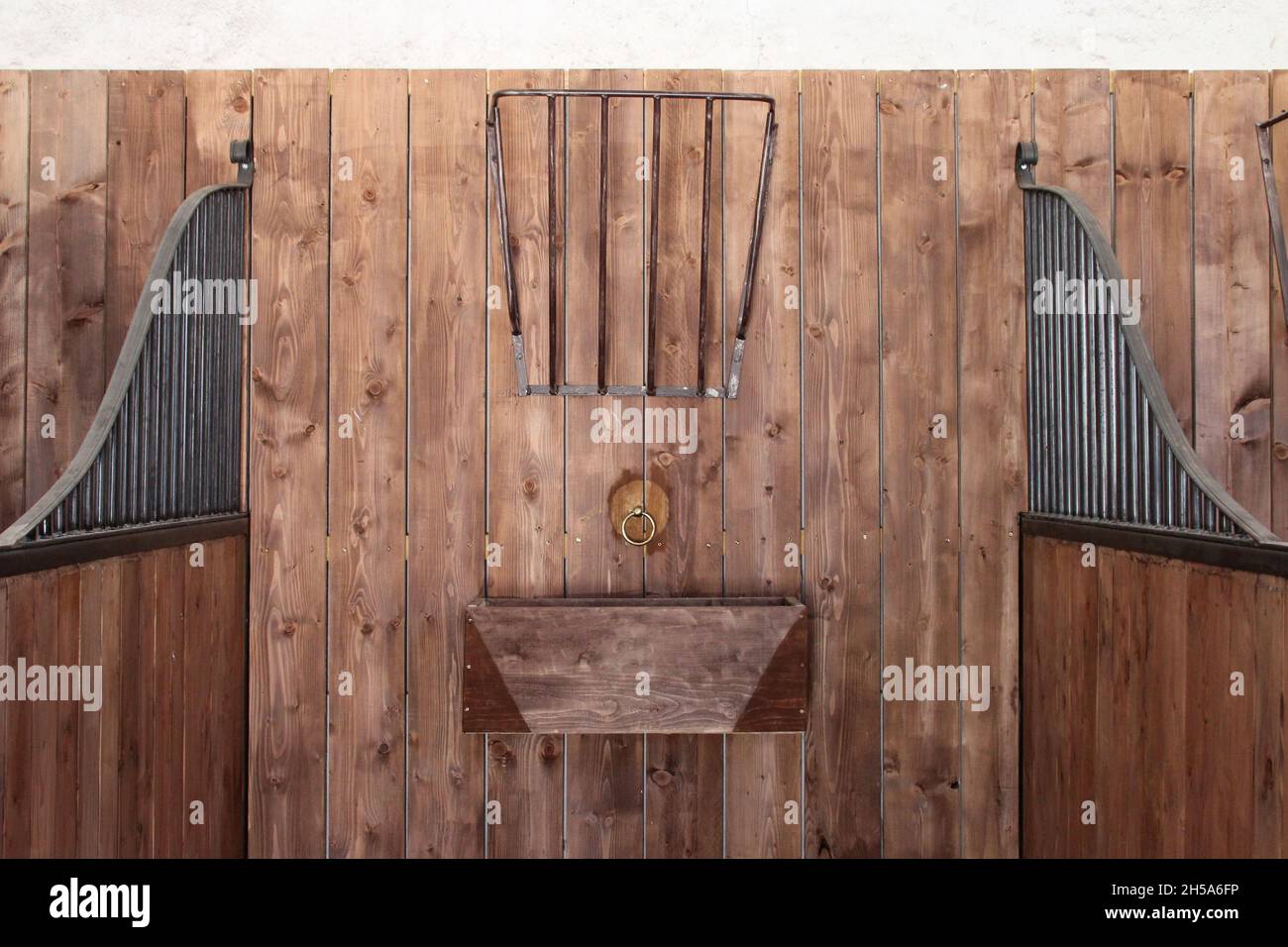 stables of a castle in bourgogne in france Stock Photo - Alamy
