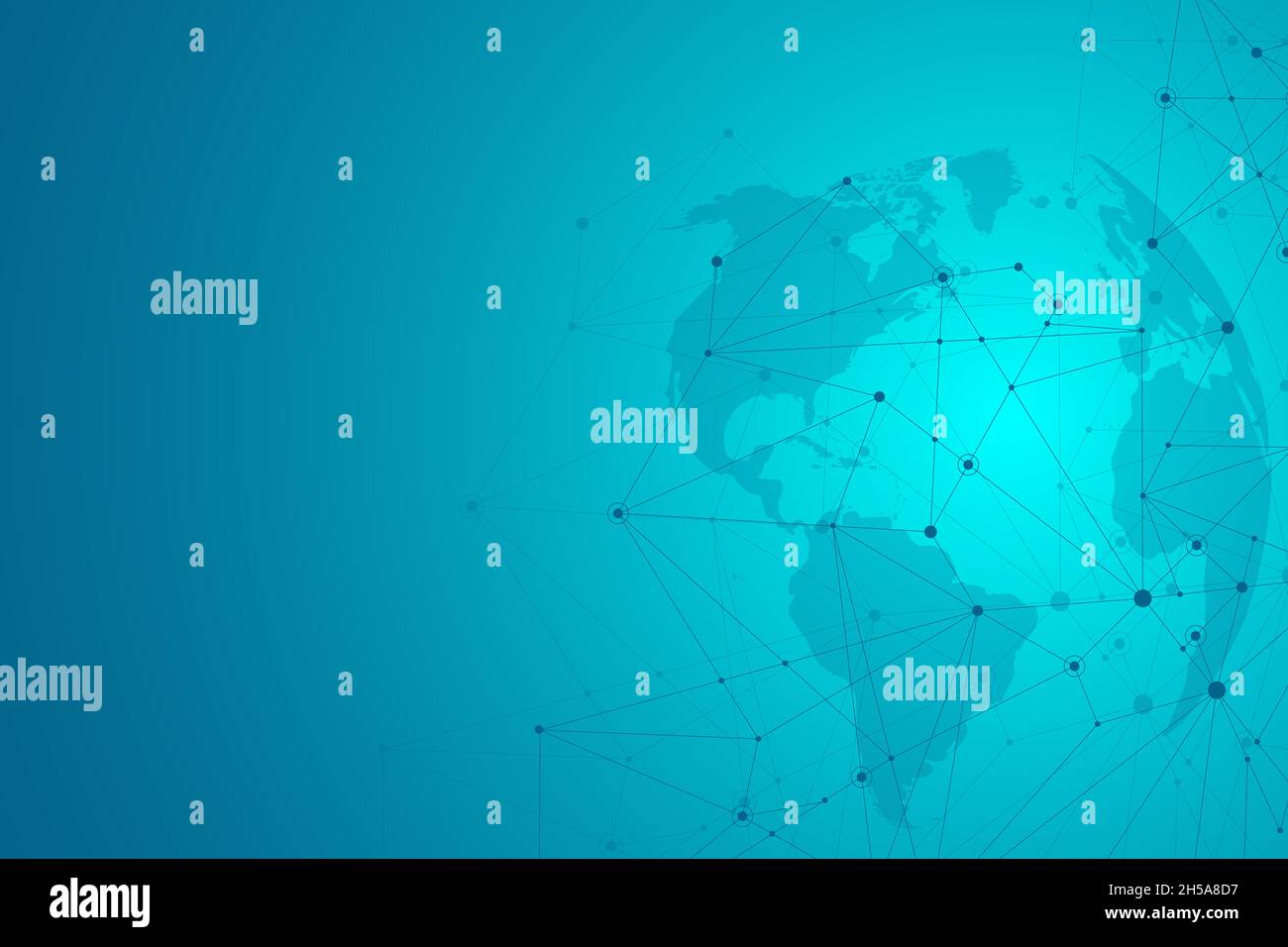Global network connections with world map. Internet connection ...