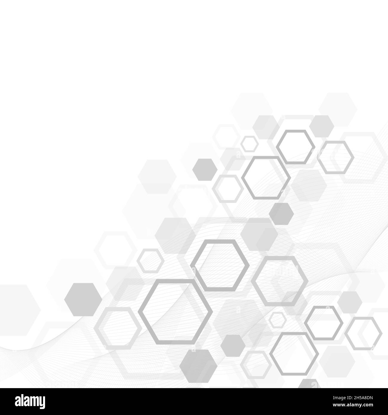 Molecule communication background wave Black and White Stock Photos ...