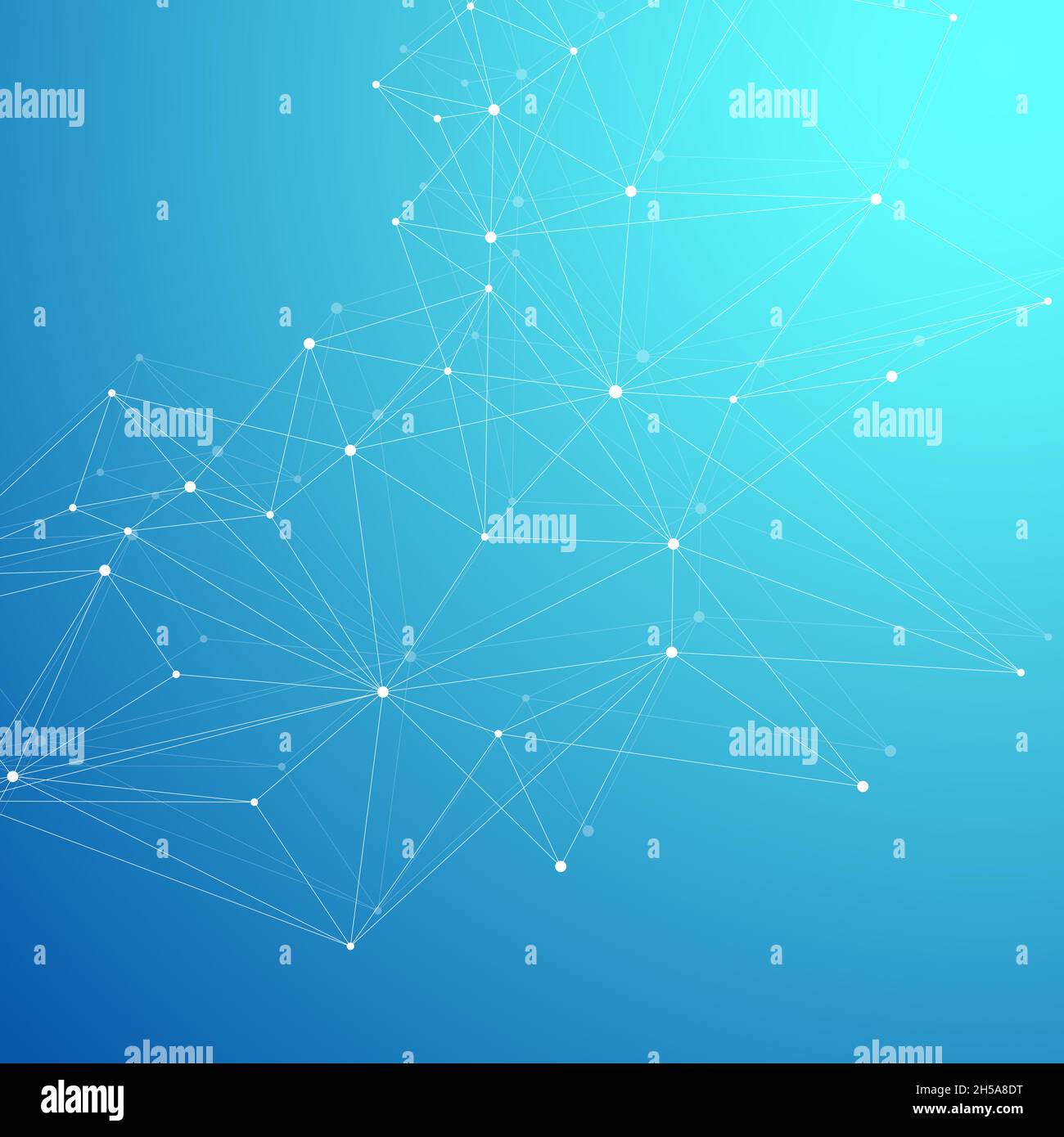 Abstract plexus background with connected lines and dots. Wave flow. Plexus geometric effect Big ...