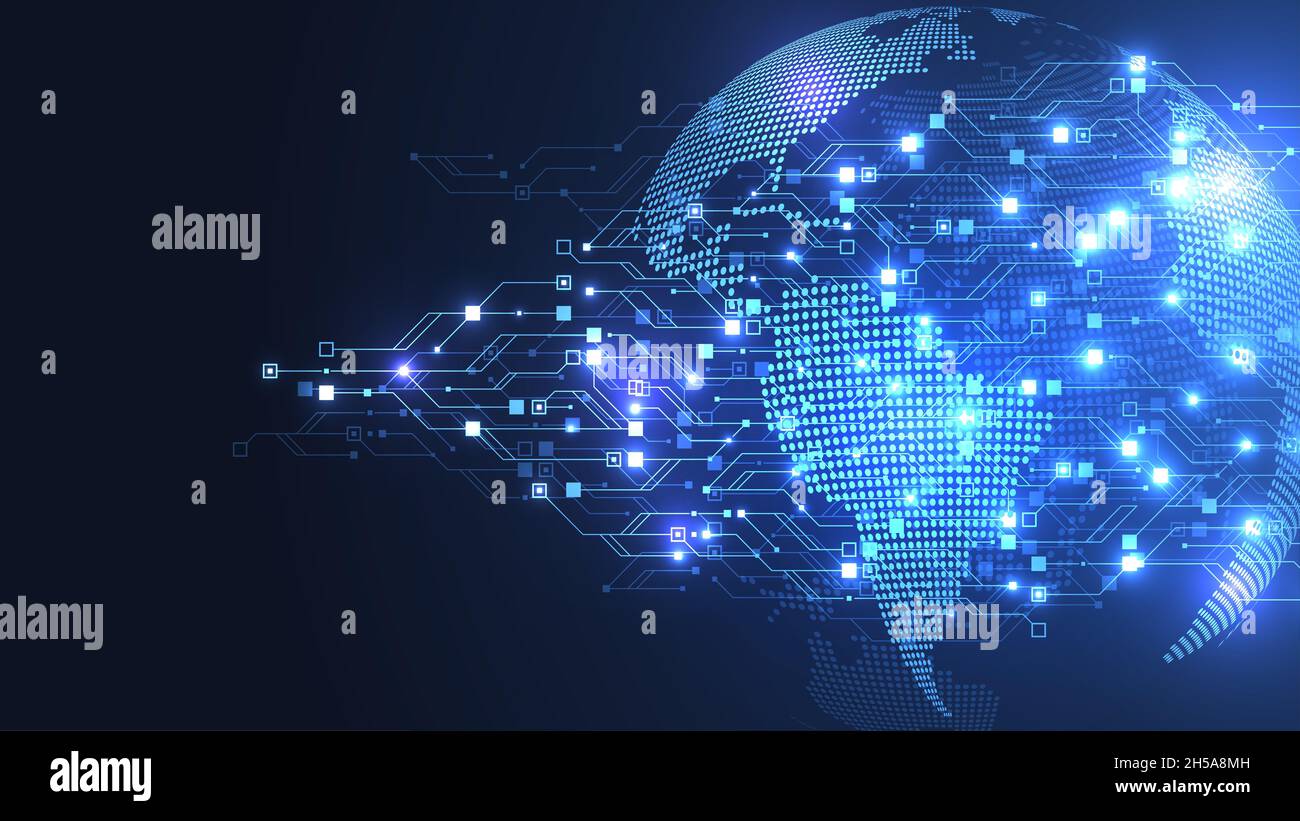 Technology abstract circuit board texture background. High-tech ...