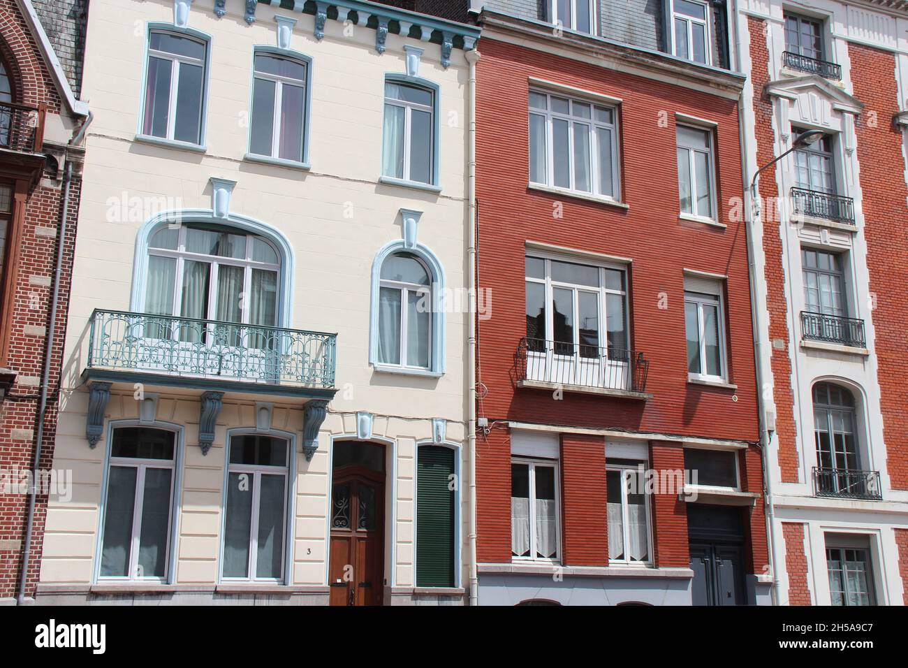 ancient houses in lille in france Stock Photo - Alamy