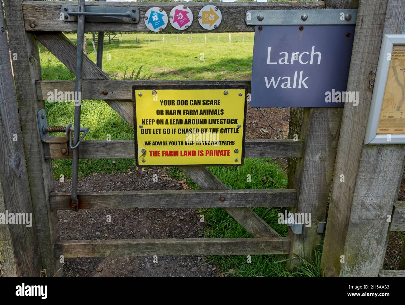 Dog walking area sign in hi-res stock photography and images - Alamy