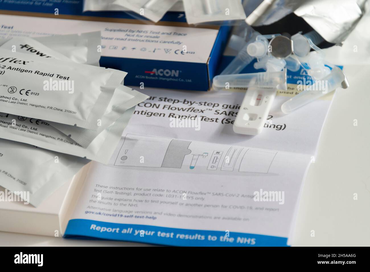 Flowflex sars cov 2 antigen rapid test self testing hi-res stock ...