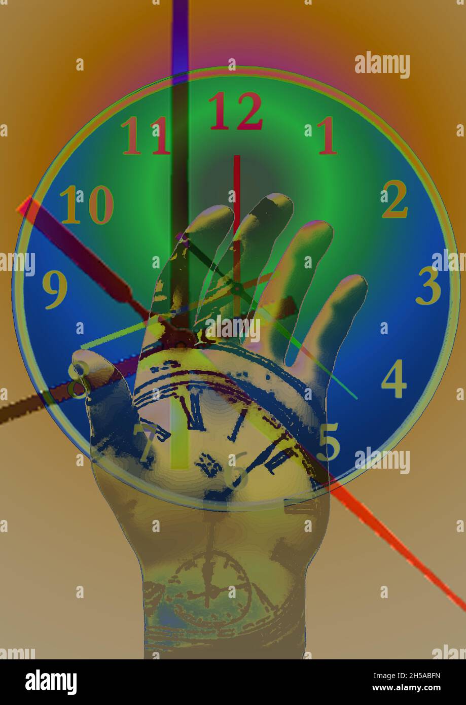 Hand watch clock hi-res stock photography and images - Alamy