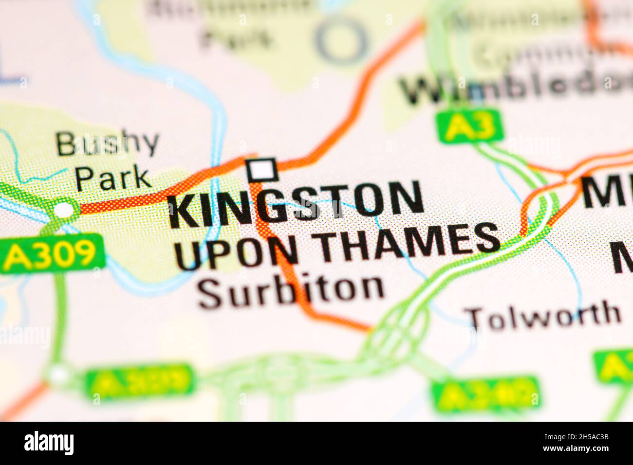 Kingston upon thames map hi-res stock photography and images - Alamy