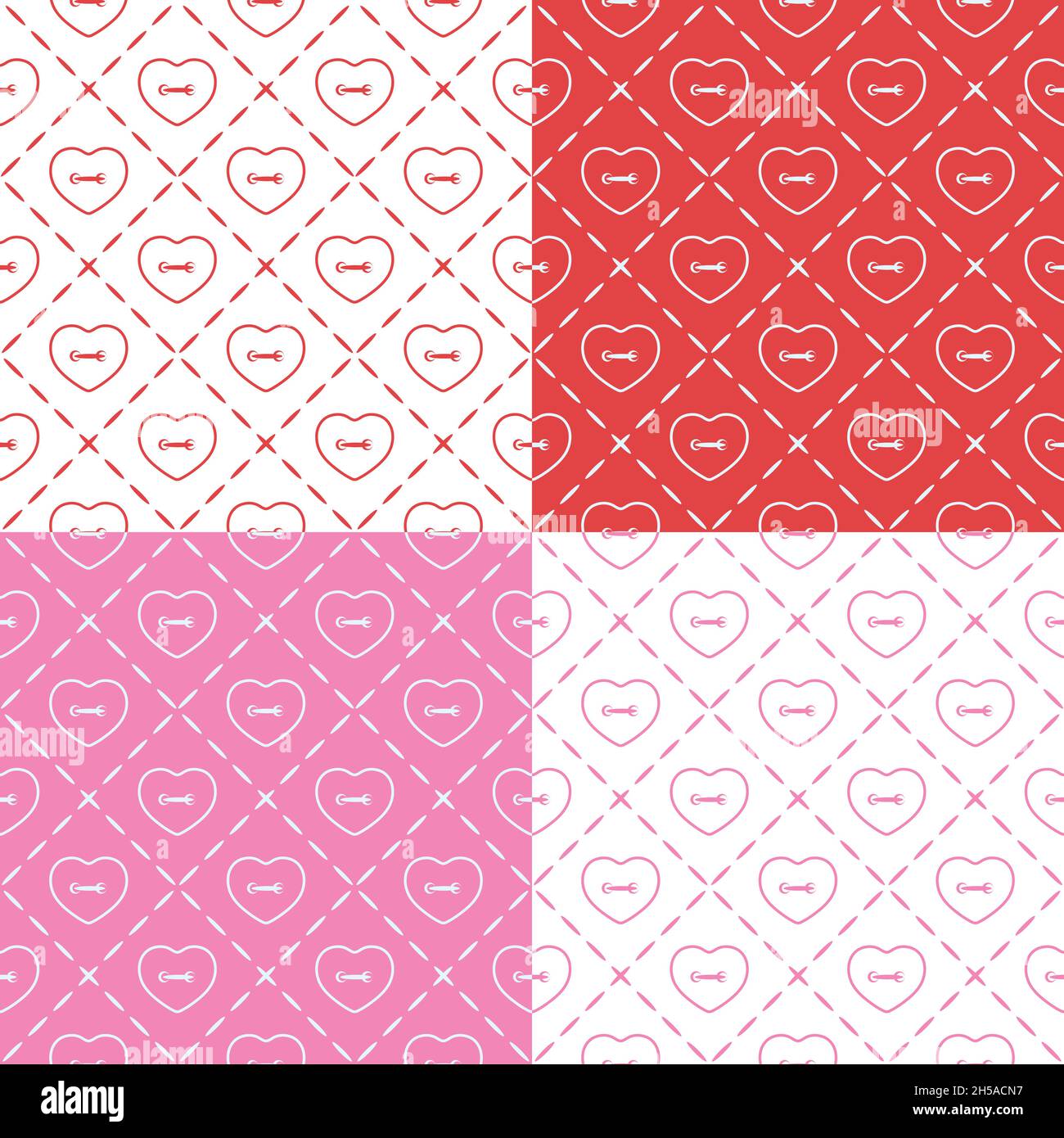 Seamless heart patterns in hi-res stock photography and images - Alamy