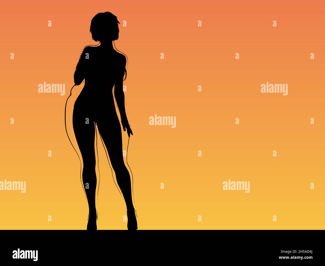 Conceptual fat overweight obese female vs slim fit healthy body after ...