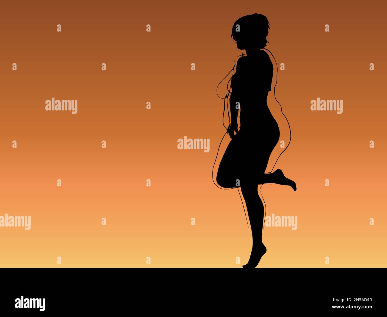 Conceptual fat overweight obese female vs slim fit healthy body after ...