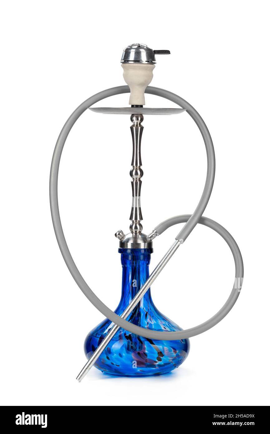 Modern hookah isolated on white background Stock Photo - Alamy