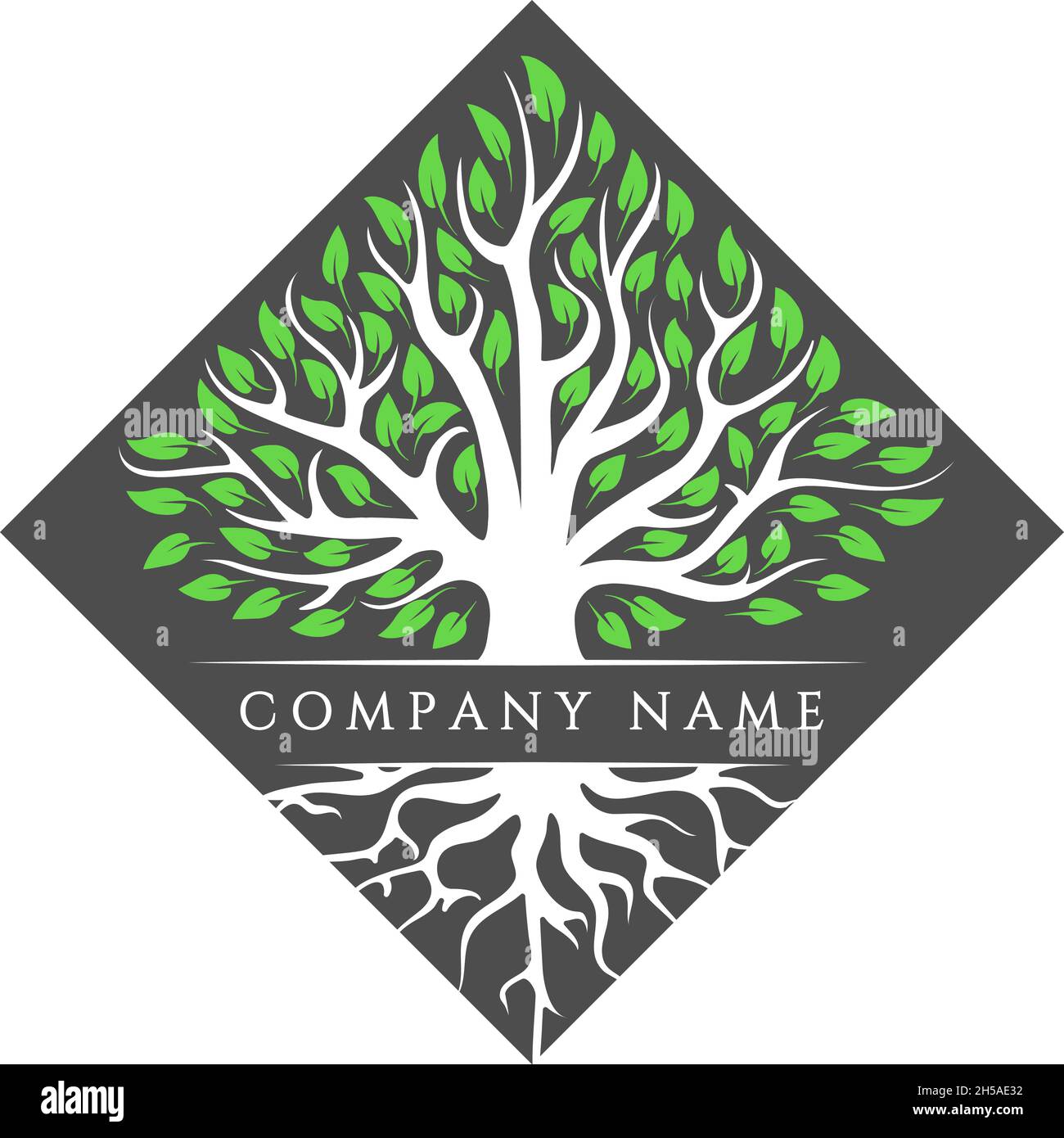 Rooted tree logo Stock Vector Image & Art - Alamy