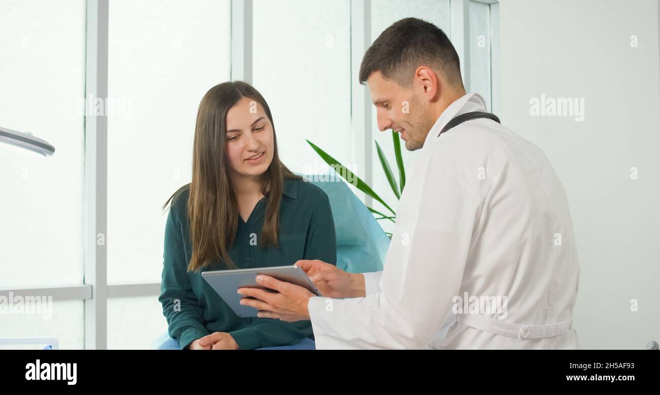 Young Woman at a Doctor'S Appointment in a Medical Clinic. Medical ...