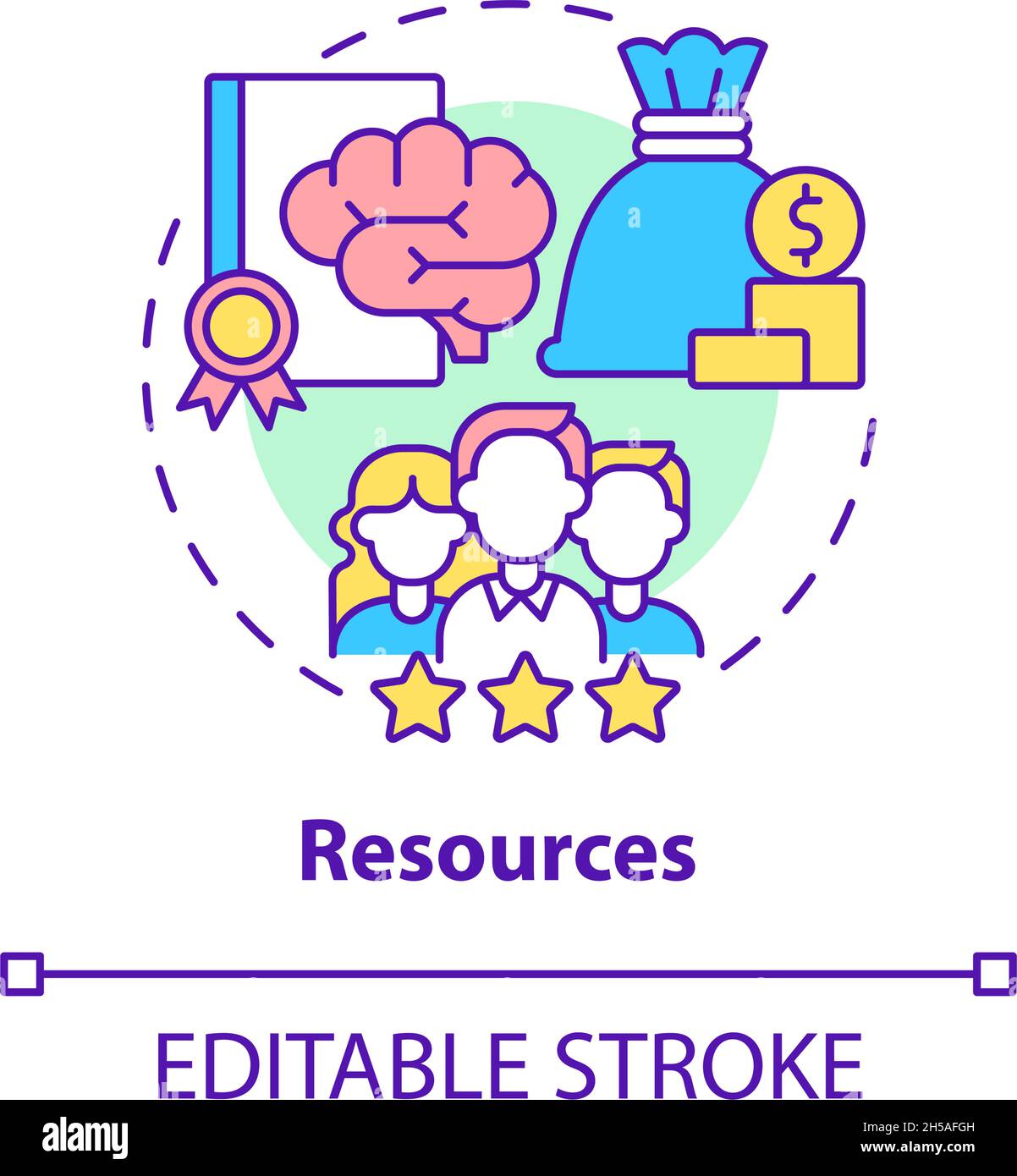 Resources concept icon Stock Vector Image & Art - Alamy