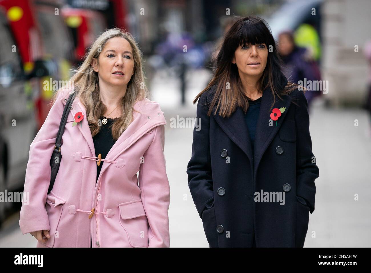 Victoria Coren Mitchell and Claudia Winkleman arrive to meet Richard ...