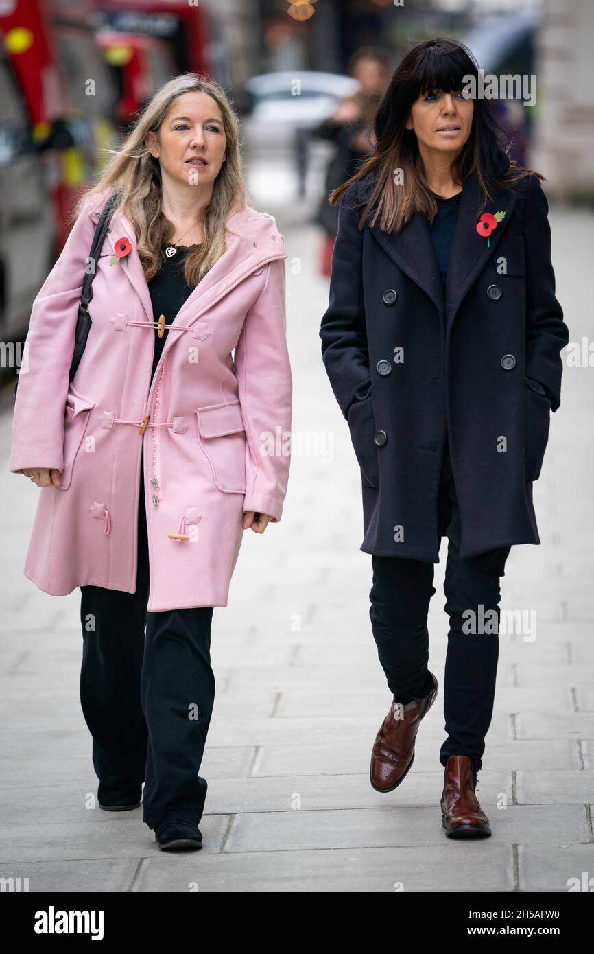 Victoria Coren Mitchell and Claudia Winkleman arrive to meet Richard ...