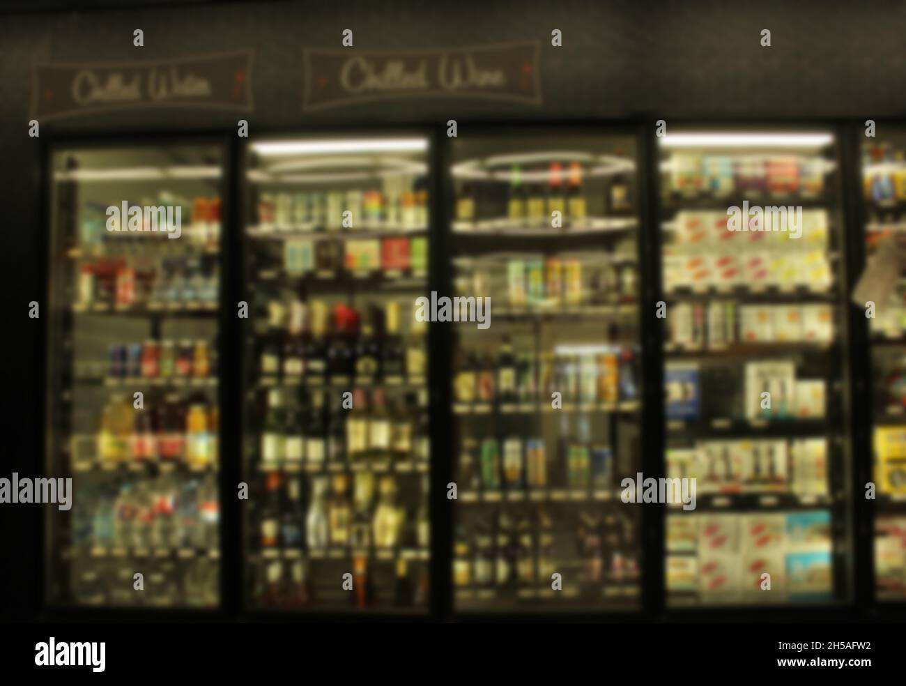 Blur Background Liquor and Wine Store Stock Photo - Alamy