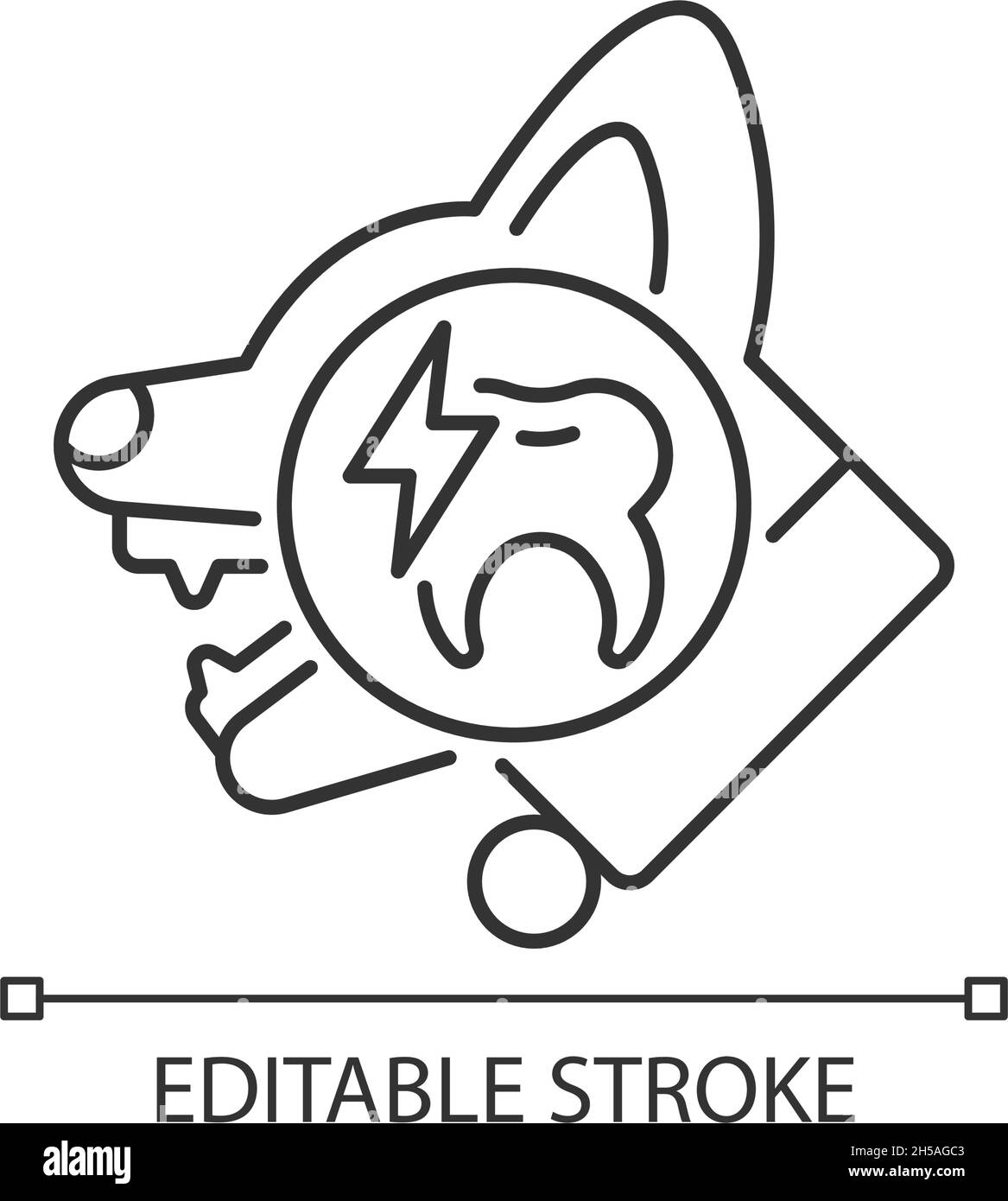 Periodontal disease linear icon Stock Vector Image & Art - Alamy