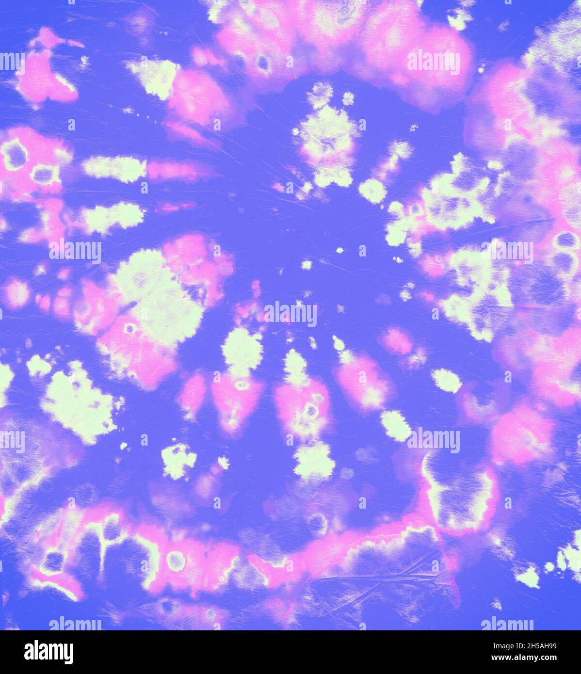 Purple Tie Dye Effects. Spiral Water Dress. Batik Stock Photo - Alamy