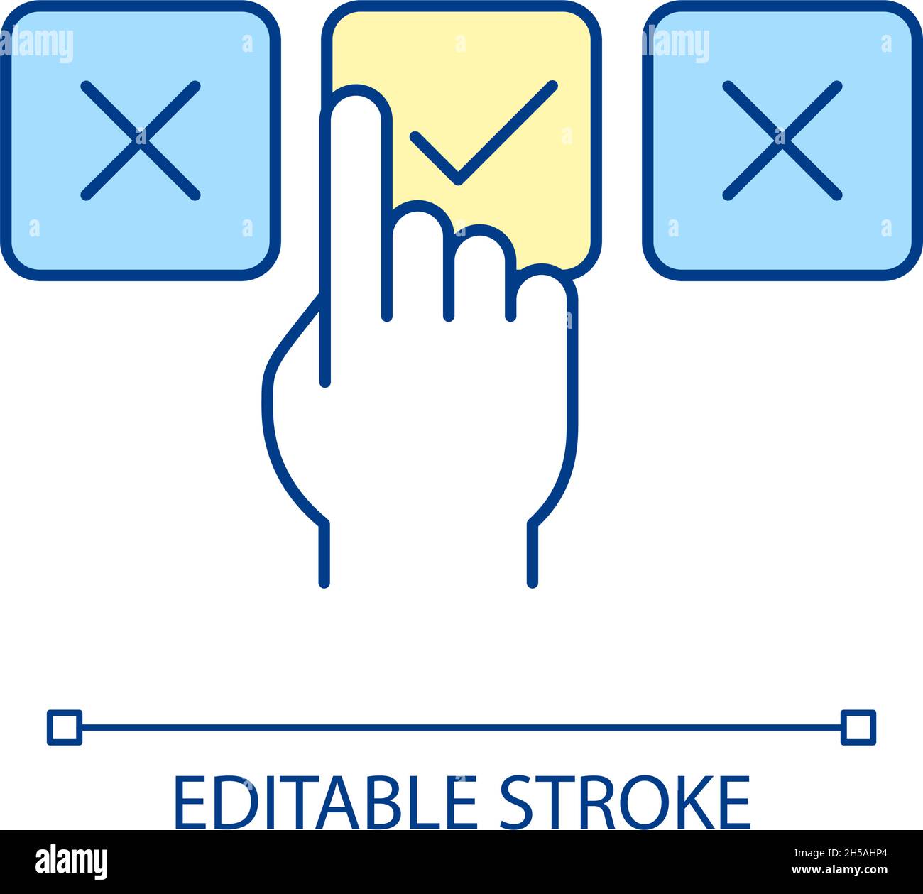 Right choice RGB color icon Stock Vector Image & Art - Alamy