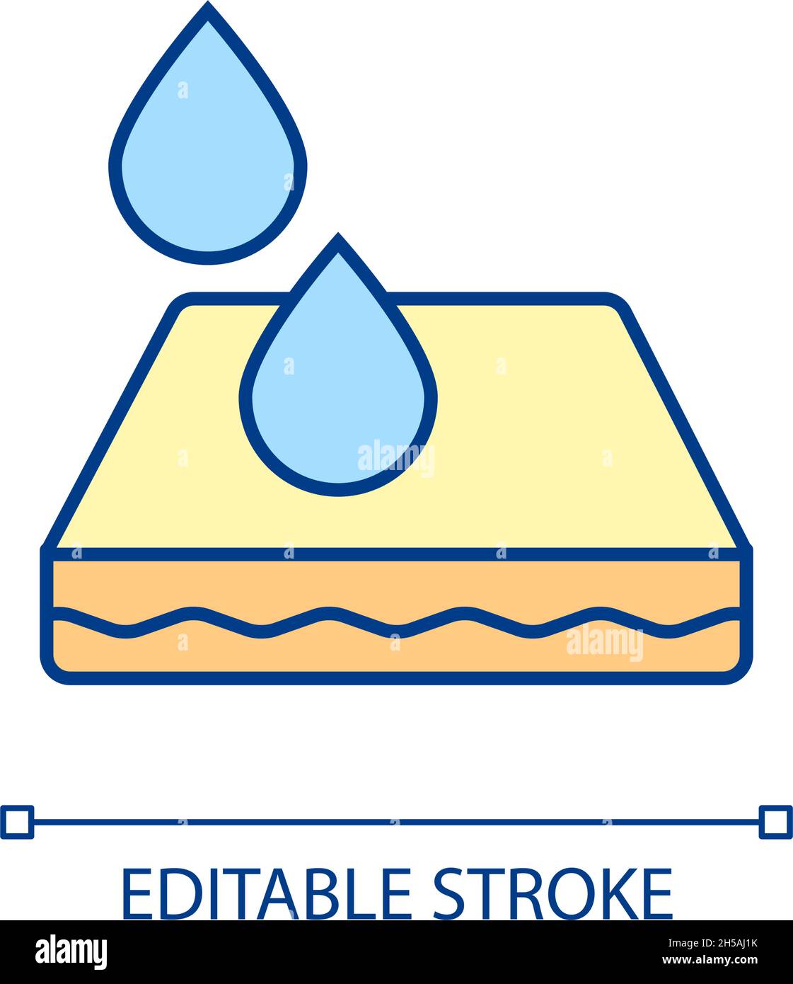 Waterproof mattress RGB color icon Stock Vector Image & Art - Alamy