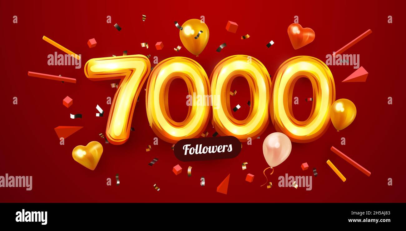 7k followers Stock Vector Images - Alamy