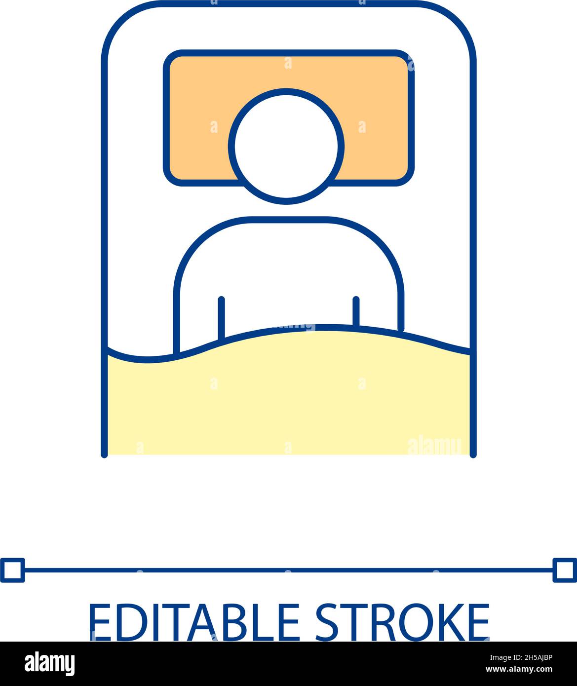 Back sleeper RGB color icon Stock Vector Image & Art - Alamy