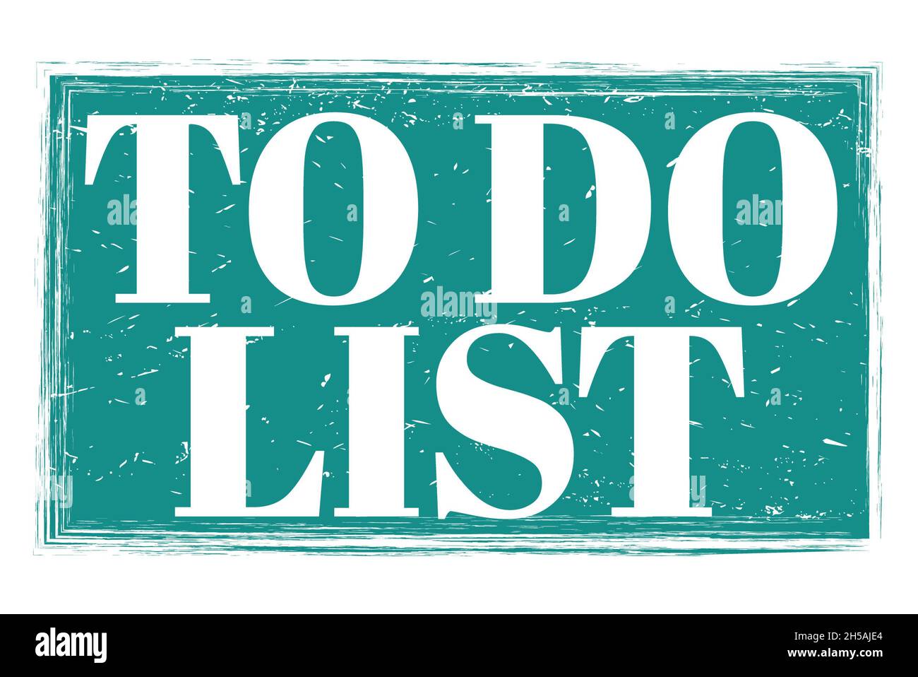 TO DO LIST, words written on blue grungy stamp sign Stock Photo - Alamy