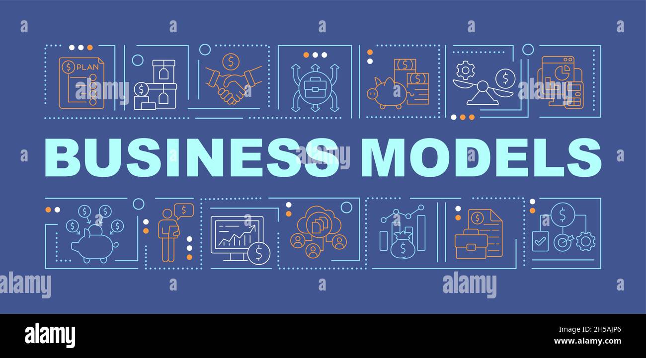 Business models navy word concepts banner Stock Vector Image & Art - Alamy