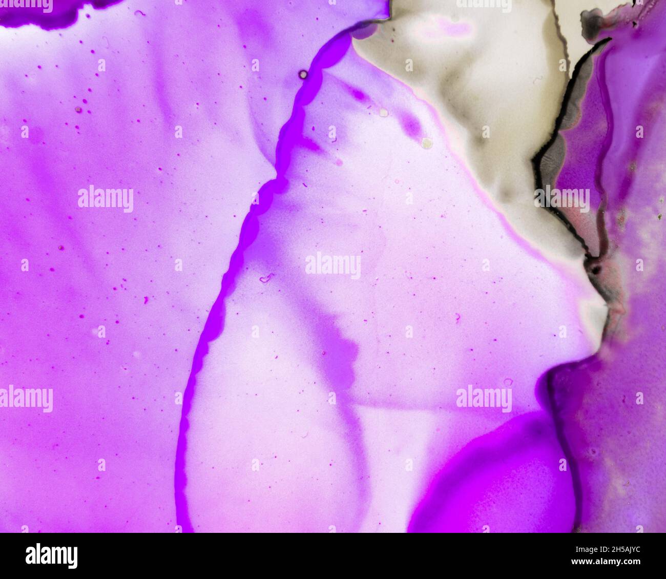 Ethereal Paint Pattern. Alcohol Ink Wave Stock Photo - Alamy