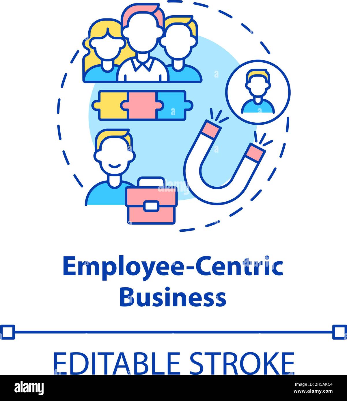 Employee centric business concept icon Stock Vector Image & Art - Alamy