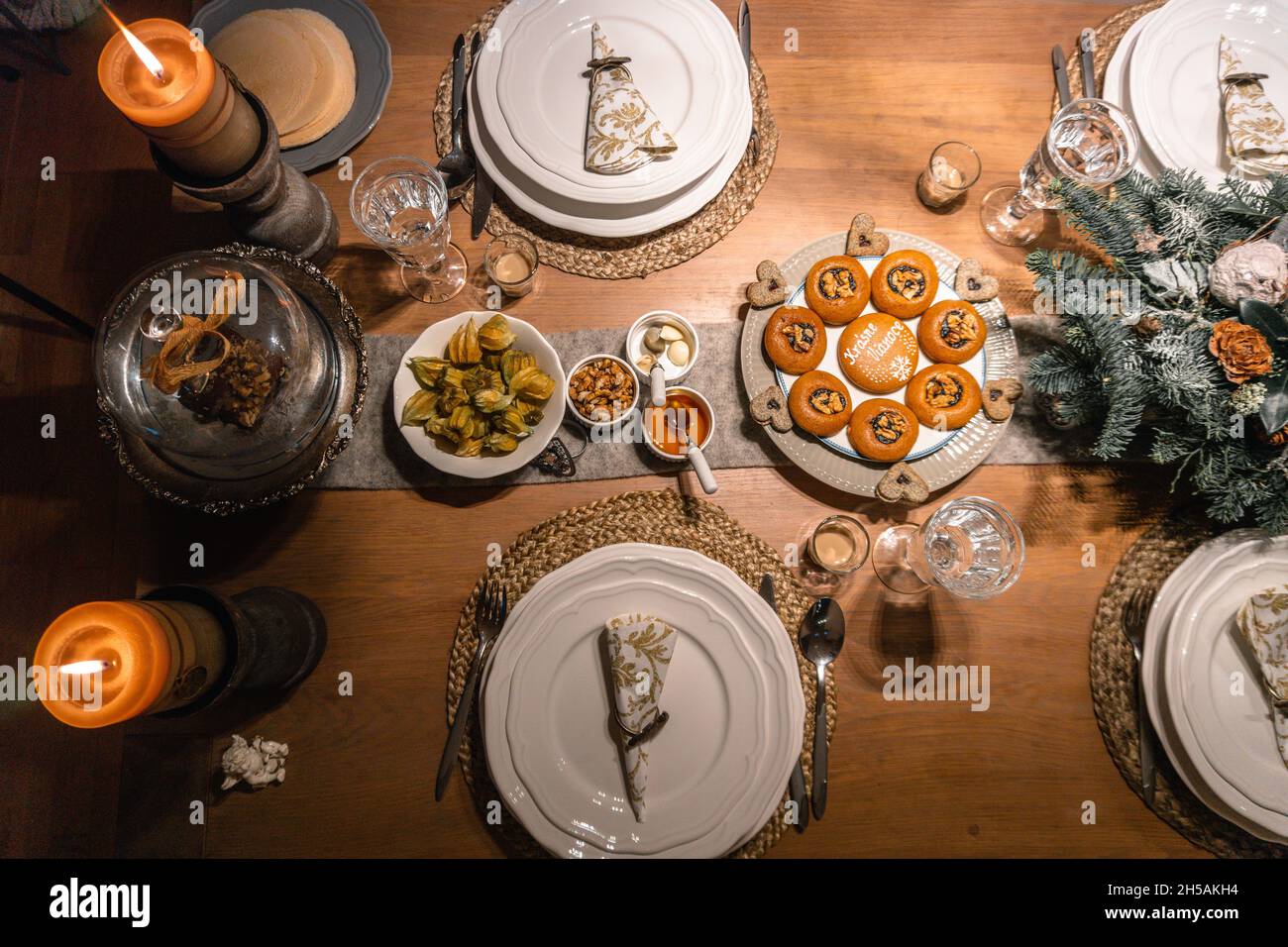 Festive christmas dinner in hi-res stock photography and images - Alamy