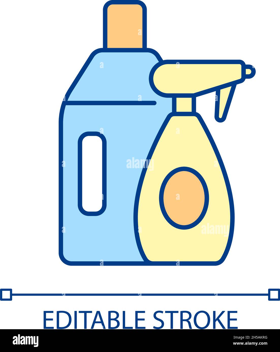 Chemical cleansers RGB color icon Stock Vector Image & Art - Alamy