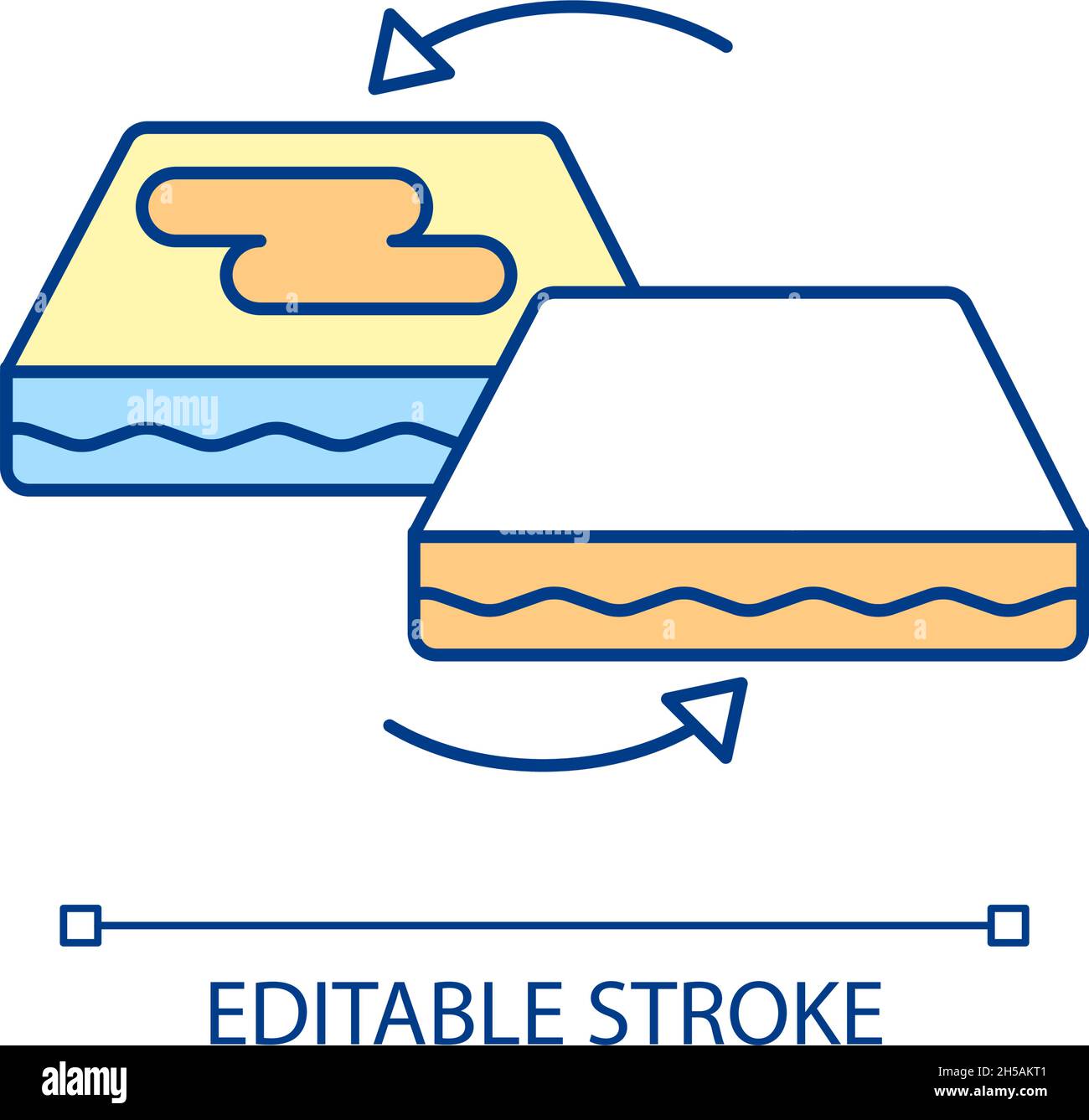 Clean mattress RGB color icon Stock Vector Image & Art - Alamy