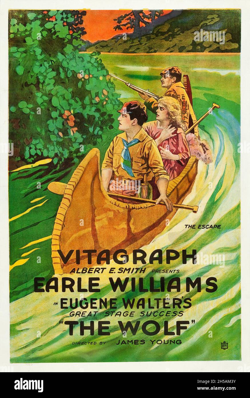 Vintage Movie poster: The Wolf (Vitagraph, 1919 Stock Photo - Alamy