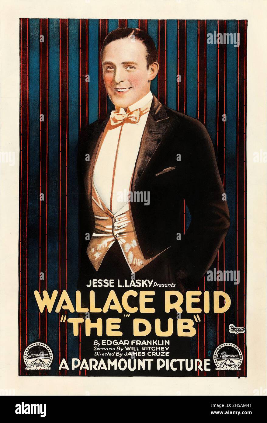 Vintage movie poster for the American comedy film The Dub (1919) feat ...