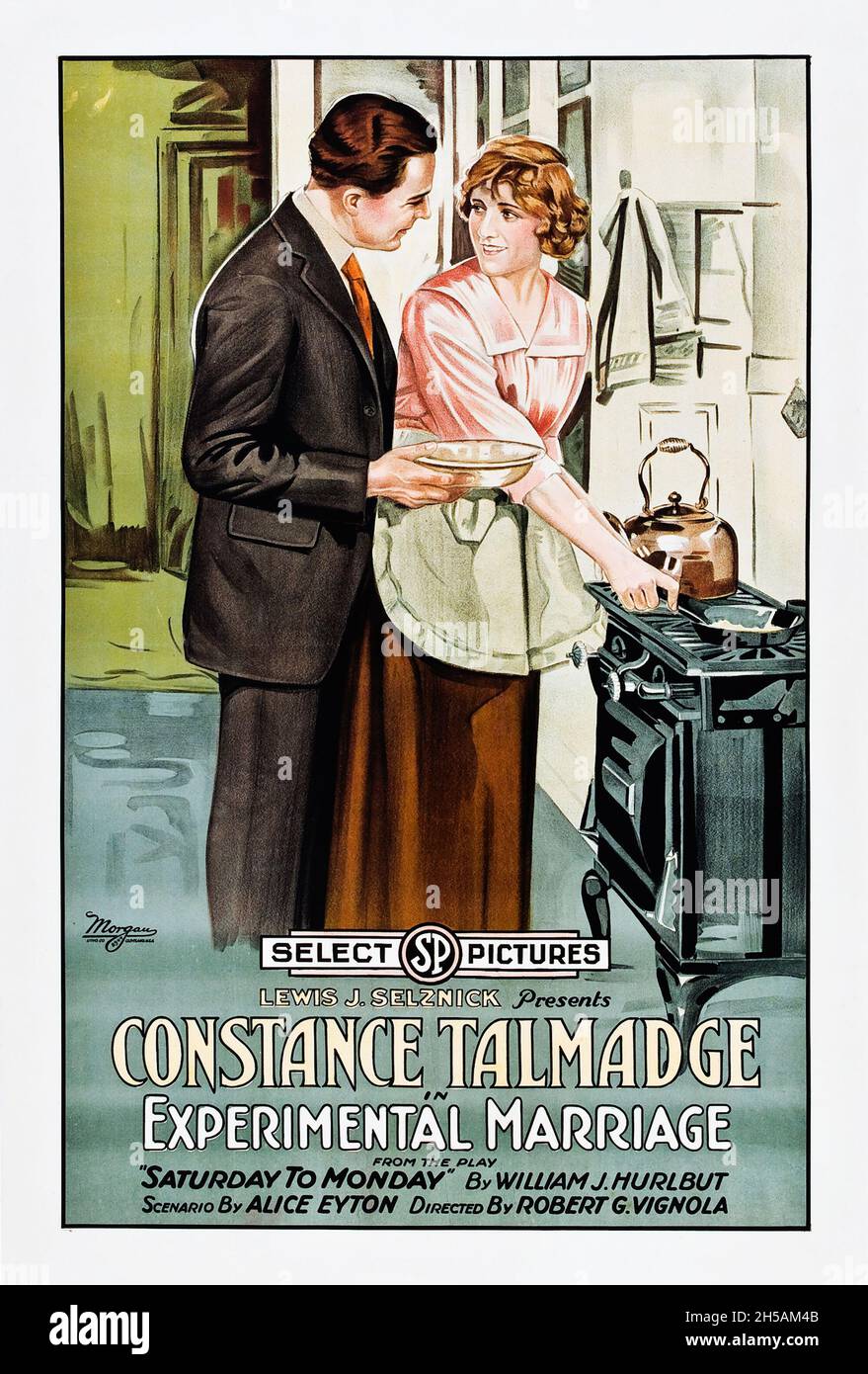 Vintage movie poster for the American film Experimental Marriage (1919 ...